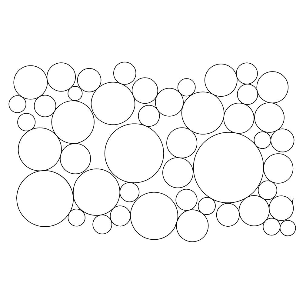 bubbles everywhere e2e sa 001 - Edge to Edge Quilting Patterns